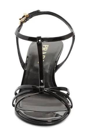 Prada Cage Wedge Sandal - Black