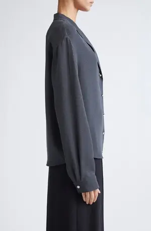 St. John Heathered Crepe Shirt