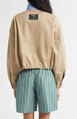 HOMMEGIRLS Cotton Gabardine Bomber Jacket