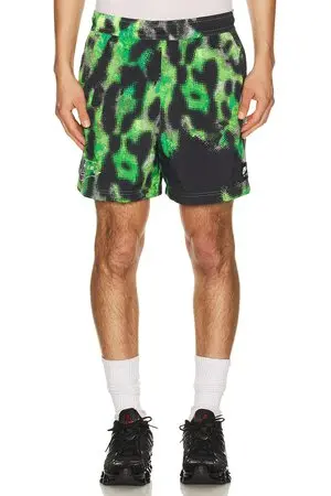 Nike Woven Shorts - Mean Green & White