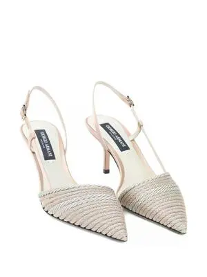 Giorgio Armani Braided Slingback Pumps
