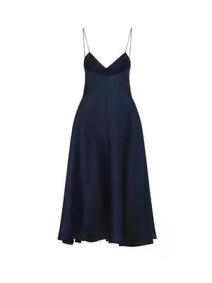 Alberta Ferretti V-neck A-line Midi Dress