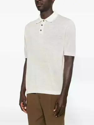 Eleventy Collared Button Polo Shirt - Neutrals