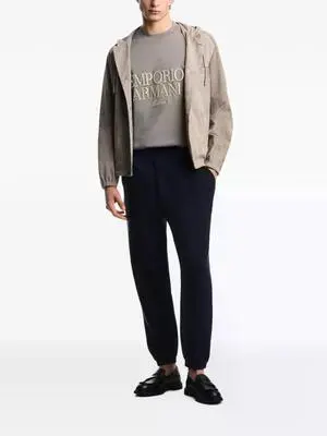 Emporio Armani Heavy Jersey T-shirt With Embossed Logo Embroidery