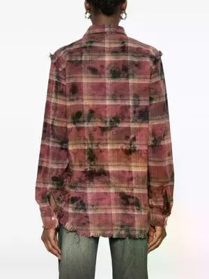 R13 Long-sleeve Plaid Shirt - Red