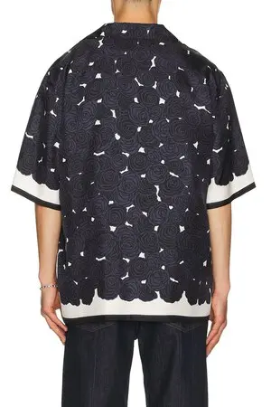 Givenchy Bowling Shirt In Navy