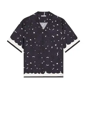 Givenchy Bowling Shirt In Navy