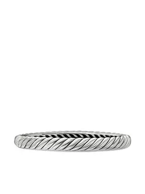 David Yurman Sculpted Cable Bangle - Silver