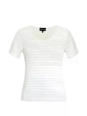 Emporio Armani Striped T-shirt - Neutrals