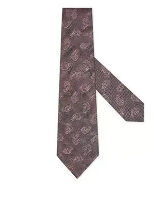 Zegna Paisley-pattern Tie - Pink