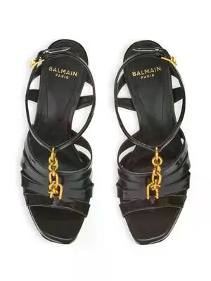 Balmain Platform Stiletto Sandals - Black
