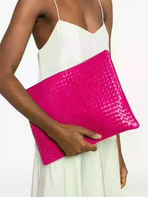 Dragon Diffusion Woven Clutch Bag - Pink
