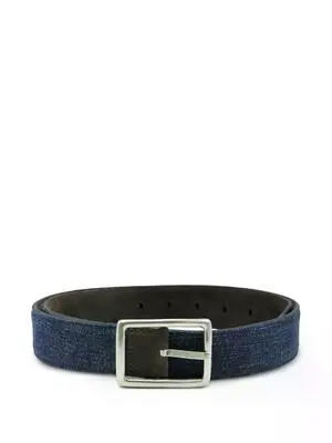 MOORER Rectangular-buckle Belt - Blue