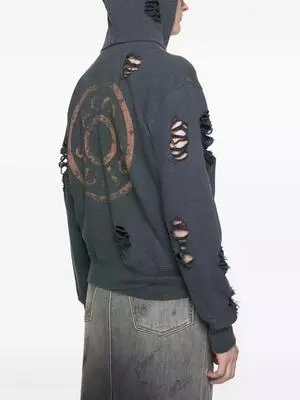 Acne Studios Distressed Jersey Hoodie