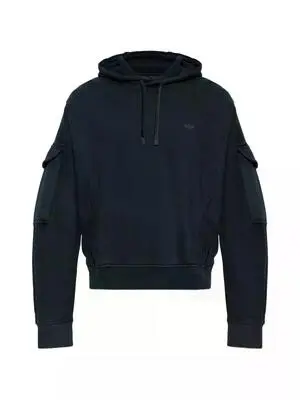 Emporio Armani Hooded Sweatshirt With Embroidered Logo