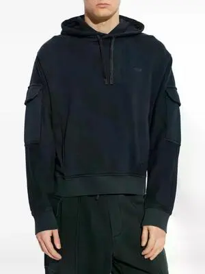 Emporio Armani Hooded Sweatshirt With Embroidered Logo