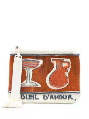 ALEMAIS X Laurence Leenaert Soleil D´amour Zip Pouch - Brown