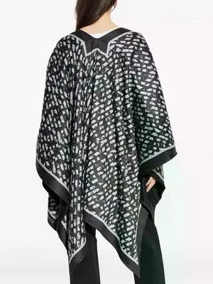 Emporio Armani Patterned Cape