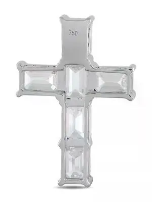 LB EXCLUSIVE Emerald-cut Diamond Cross Pendant