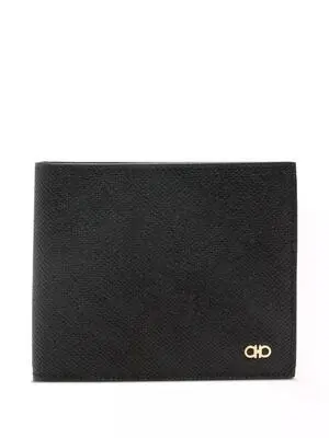 FERRAGAMO Logo-plaque Wallet - Black