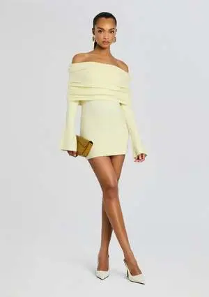 SEROYA Selene Mini Dress - Shortbread