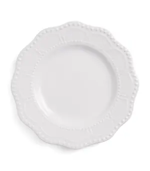 Harrods Stoneware Brompton Side Plate - White