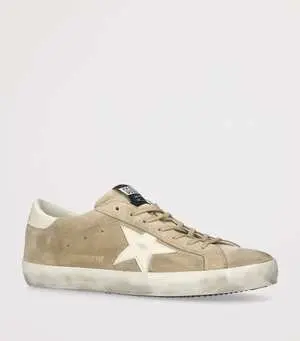 GOLDEN GOOSE Super-star Suede Sneakers - Beige