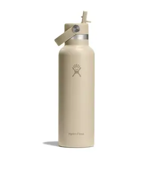 HYDRO FLASK Standard Mouth Bottle With Flex Straw Cap - Neutral
