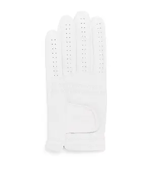 Rlx Ralph Lauren Leather Golfing Glove - White