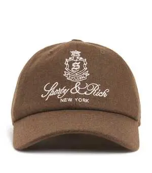 SPORTY & RICH Vendome Cap - Brown