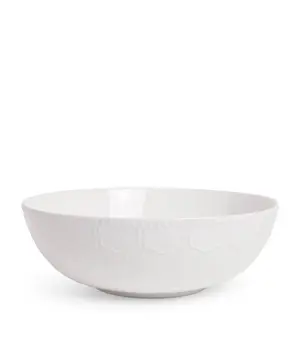 Harrods Stoneware Brompton Serving Bowl - White