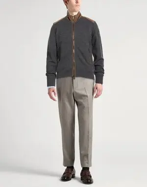 Paul & Shark Virgin Wool Two-tone Cardigan - Grey