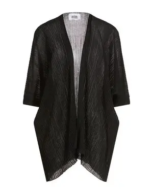 Alpha Studio Ribbed Knit Cardigan - Black