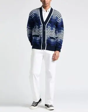 Missoni Wool Intarsia-knit Cardigan - Blue