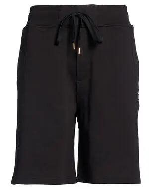 Versace Cotton Fleece Shorts - Black