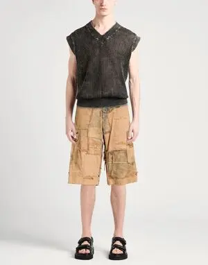 Dolce & Gabbana Patchwork Cotton Blend Cargo Shorts