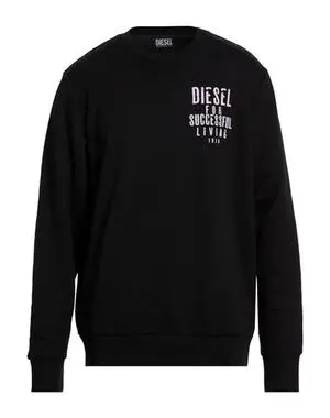 DIESEL® Cotton-blend Crewneck Sweatshirt - Black
