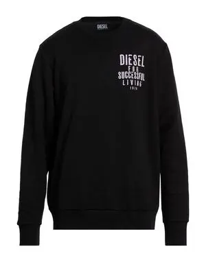 DIESEL® Cotton-blend Crewneck Sweatshirt - Black