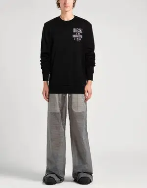 DIESEL® Cotton-blend Crewneck Sweatshirt - Black