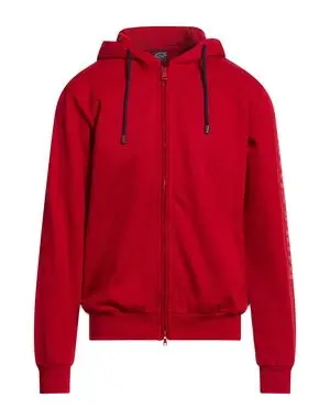Paul & Shark Cotton Fleece Zip-up Sweatshirt - Red