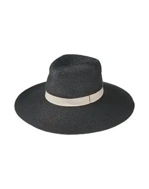 Alpha Studio Paper Fedora Hat - Black
