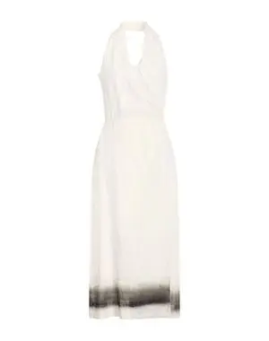 White Maxi Wrap Dresses