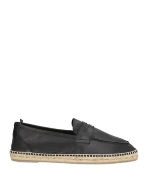 CastaÑer Leather Espadrilles - Black