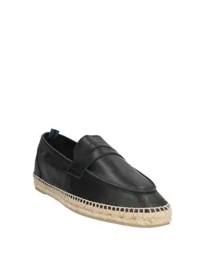CastaÑer Leather Espadrilles - Black