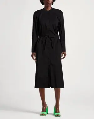 Alpha Studio Cotton-elastane Midi Shirt Dress