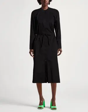Alpha Studio Cotton-elastane Midi Shirt Dress