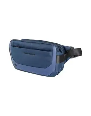 PIQUADRO Belt Bag In Leather, Nylon, And Polyester - Blue