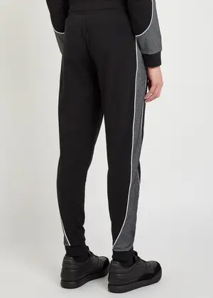 BOSS Logo Panelled Cotton-blend Track Pants