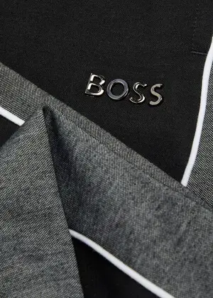 BOSS Logo Panelled Cotton-blend Track Pants