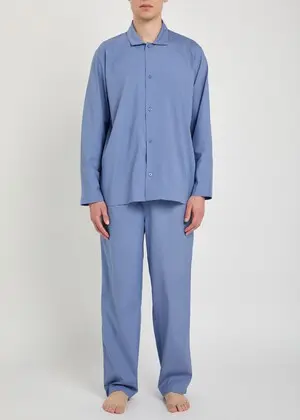 BOSS Chris Logo-embroidered Woven Pyjama Set